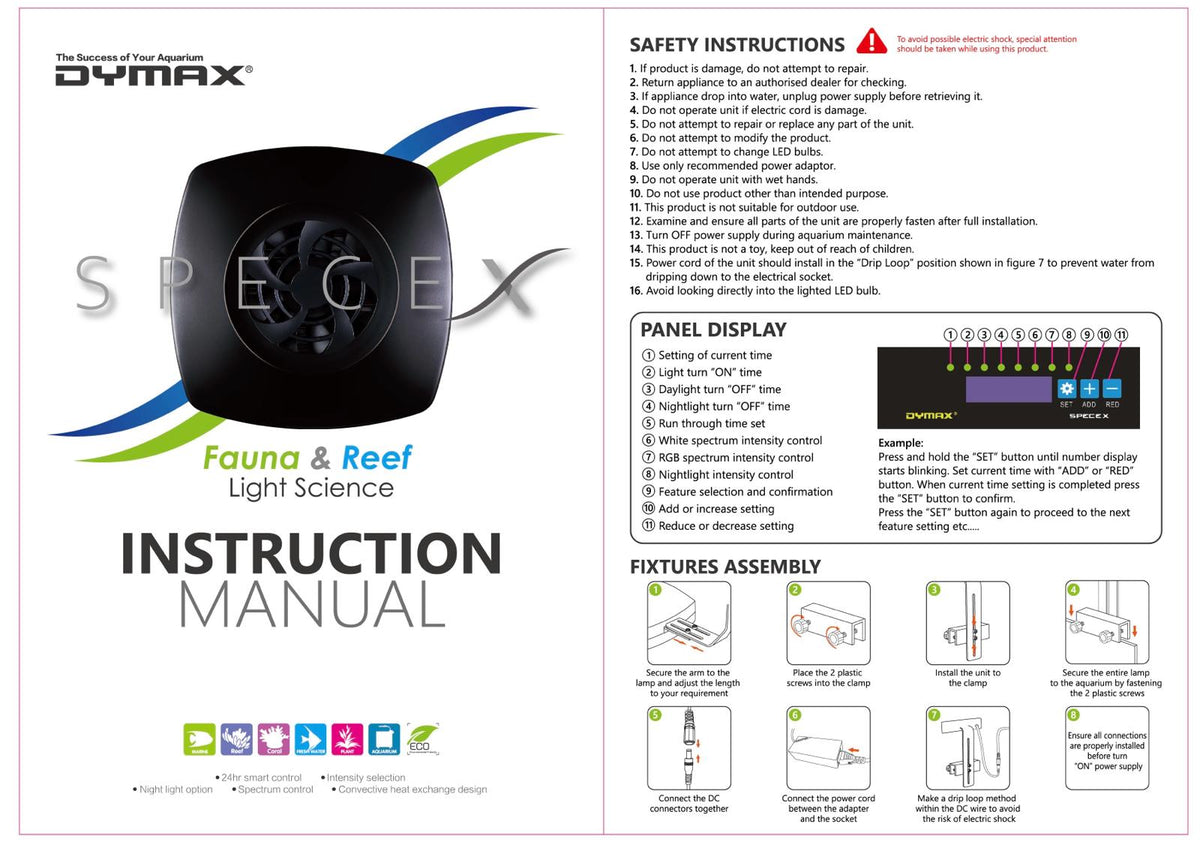 DYMAX SPECEX LIGHT INSTRUCTION MANUAL – DYMAX SINGAPORE
